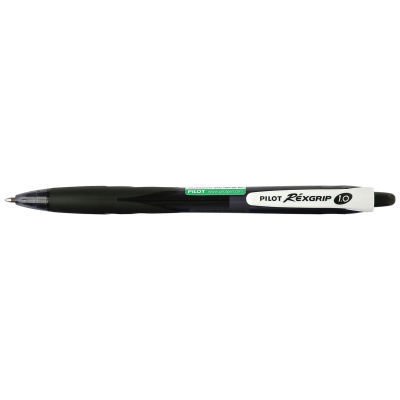 Ballpoint Pen - Retractable Begreen Rexgrip BRG-10M-BB-BG Pilot Black ...
