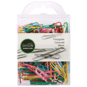 Paper Clips Triangled Dixon Coloured 28mm Pack of 200 | Kiwi Office
