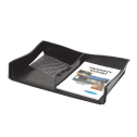 Letter / Document Tray Enviro with Divider Marbig Black Landscape A3 ...