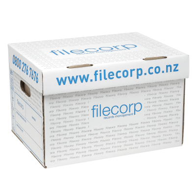 Archive Box 4000T Filecorp Hinged Lid 400mm x 310mm x 260mm | Kiwi Office