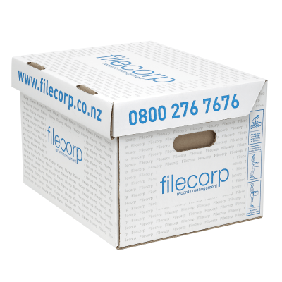 Archive Box 4000T Filecorp Hinged Lid 400mm x 310mm x 260mm | Kiwi Office
