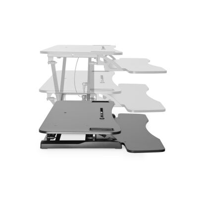 Height Adjustable Workspace Riser Ergonomic Digitus Sit Stand | Kiwi Office