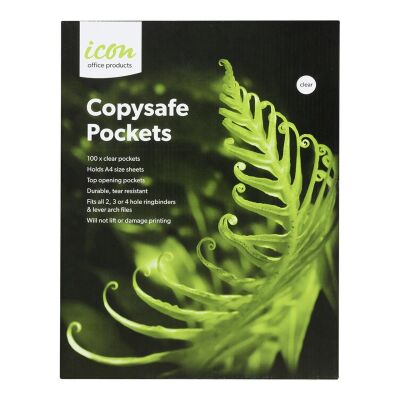 Copysafe Pockets Clear Okin Office A4 100 Pack | Kiwi Office