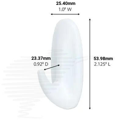 Command Hook 17082 Designer White Small Pack of 2 | Kiwi Office