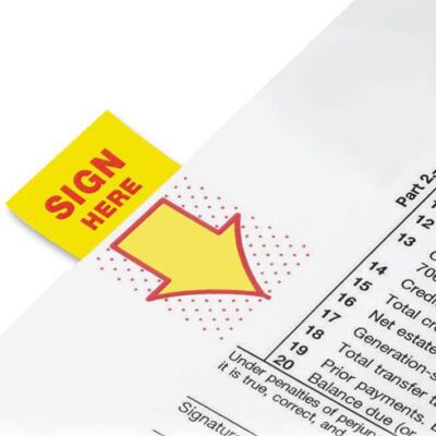 Post-it Sign Here Flags 680-SH2 25x43mm Pack of 2 | Kiwi Office