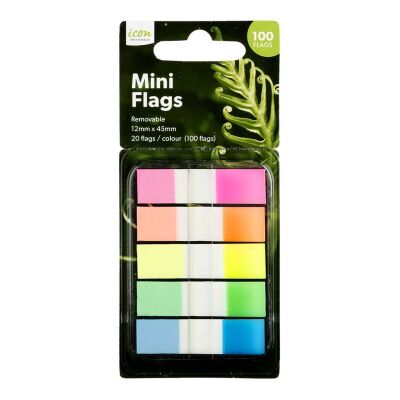 Self-Stick Flags Okin Assorted 12x45mm Each | Kiwi Office