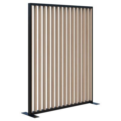 Fin Screen Classic Oak with Black Base Accent Connect 70 H1890mm x ...