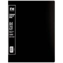 Display Book FM Premium A4 20 Pocket Black | Kiwi Office