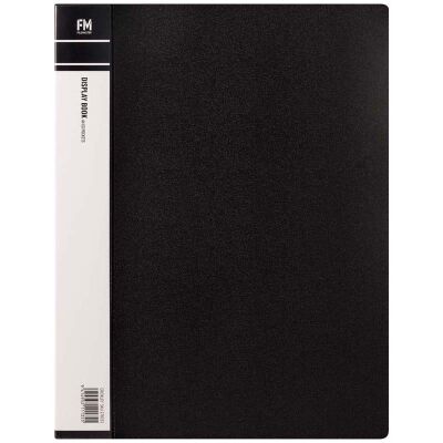 Display Book FM A4 60 Pocket Black | Kiwi Office