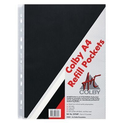 Display Book Refills Colby Art A4 10 Pocket | Kiwi Office