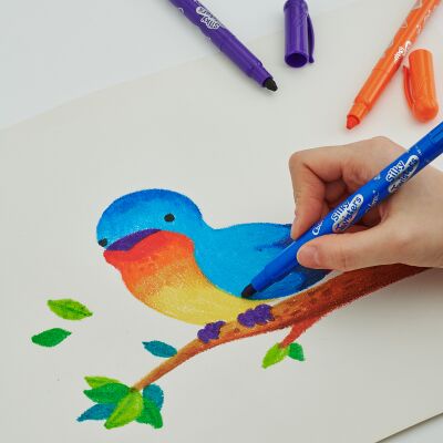 Silky Twisters Crayons Amos Colorix Classic Colours Pack of 12 | Kiwi ...