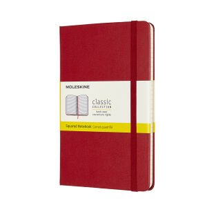 Square Notebook Moleskine Scarlet Red Hard Cover 180 x 115mm Medium ...