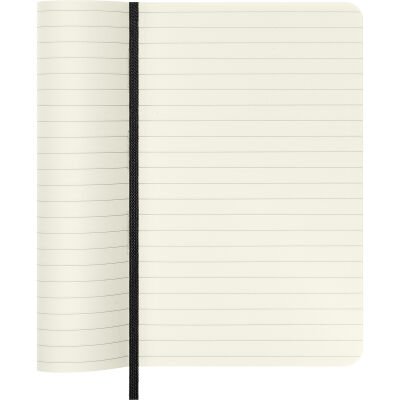 Ruled Notebook Moleskine Black Soft Cover 140 x 90mm Pocket | Kiwi Office