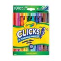 Crayola Clicks Retractable Markers Pack of 10 | Kiwi Office