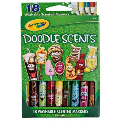 Crayola Doodle Scents Markers Pack of 18 | Kiwi Office