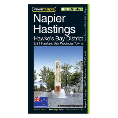 Folded Sheet Map Kiwi Maps Pathfinder 118 Hawkes Bay Napier & Hastings ...