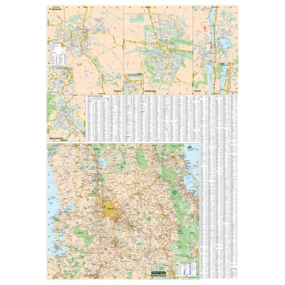 Folded Sheet Map Kiwi Maps Pathfinder 107 Hamilton + Waikato | Kiwi Office