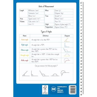 My Maths Book Warwick Book 2 Blue Quad 7mm 64 Page | Kiwi Office