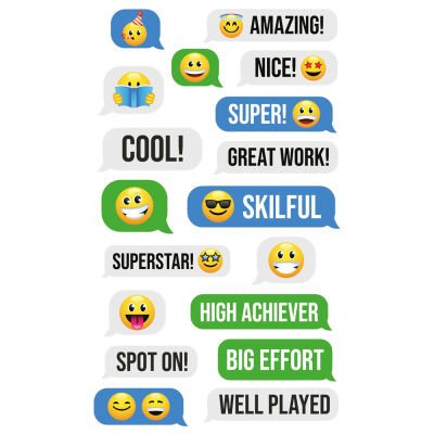 Merit Stickers Avery Emoji Pack of 68 | Kiwi Office