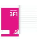 3F1 Exercise Book Warwick Pink Ruled 12mm 100x165mm 32 Leaf | Kiwi Office
