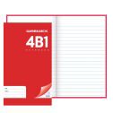 4B1 Exercise Book Warwick Red Hard Cover Ruled 7mm 100x165mm 64 Leaf ...