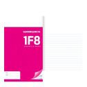 1F8 Exercise Book Warwick Pink Ruled 12mm 2/3, Unruled 1/3 210x297mm A4 ...