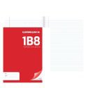 1B8 Exercise Book Warwick Red Unpunched Ruled 7mm 210x297mm A4 36 Leaf ...