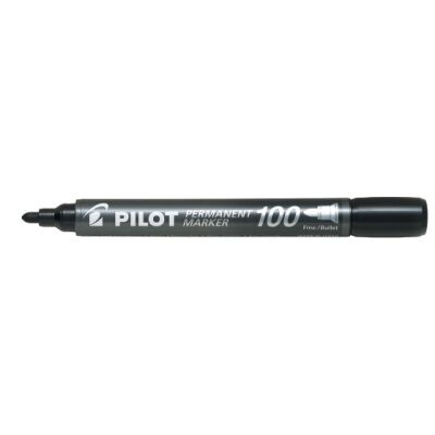 Permanent Marker Pilot SCA 100 Black Bullet Tip | Kiwi Office