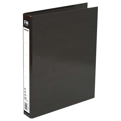 Ring Binder FM Vivid 2 Ring 26mm A4 Cat Black | Kiwi Office