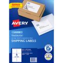 Shipping Labels Avery L7166 Trueblock 6UP Laser 93x99mm Box of 100 ...