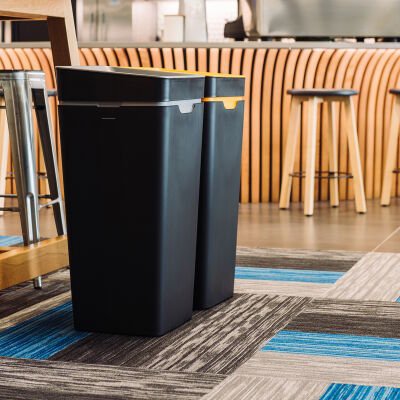 Method Sixty Bin Yellow Mixed Recycling Open Lid 60L | Kiwi Office