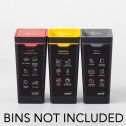 Method Sixty Full Front Labels Black for 60L Bins 310 x 555mm | Kiwi Office
