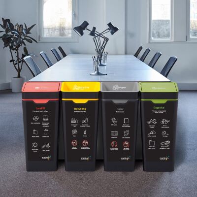 Method Sixty Full Front Label Black for 60L Bins 310 x 555mm | Kiwi Office