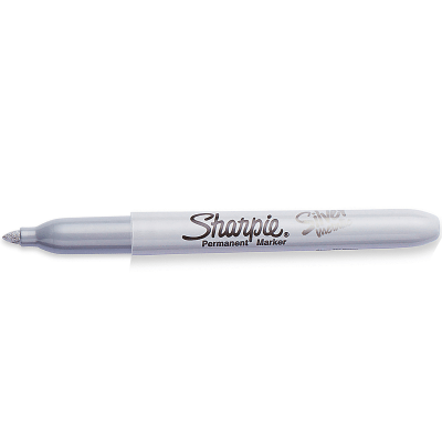 Permanent Marker Sharpie Metallic Silver Fine Tip | Kiwi Office