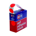 Dispenser Labels Permanent Quick Stick Fluorescent Red Dot 24mm Pack of ...