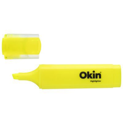 Highlighter Okin Yellow Chisel Tip | Kiwi Office