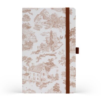 Castelli Landscapes Notebook Mid Ruled 130x210mm Walnut | Kiwi Office