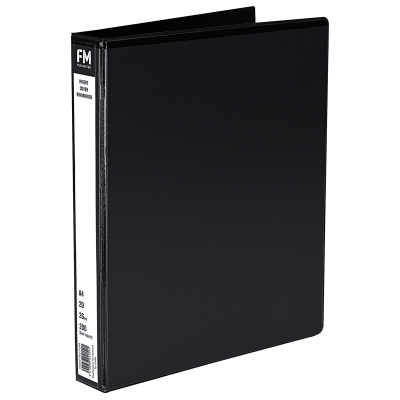 Insert Ring Binder FM 2 Ring 26mm A4 Black | Kiwi Office